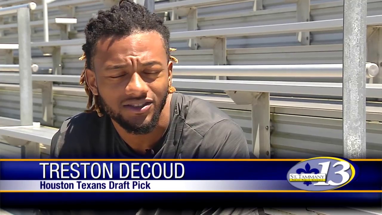 Treston Decoud Drafted By Houston Texans - YouTube