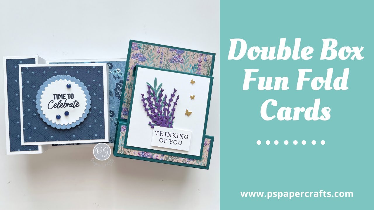 How to make a Double Box Fun Fold Card - YouTube