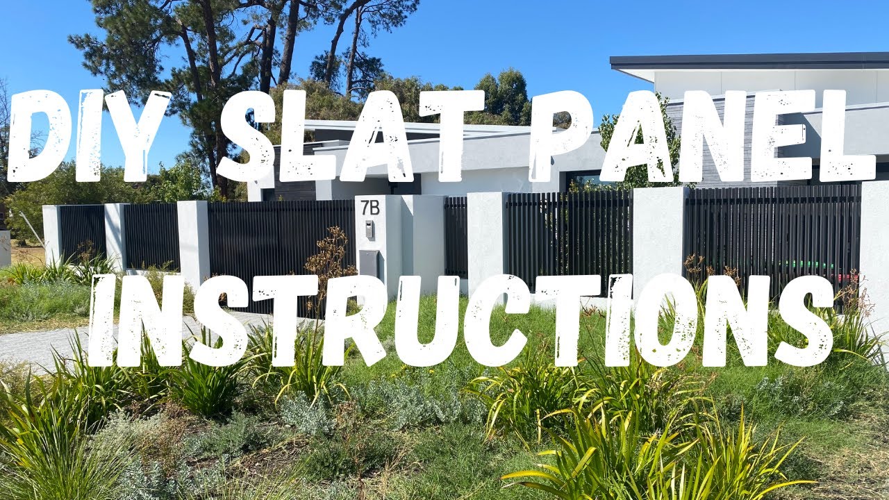DIY slat panel instructions - YouTube