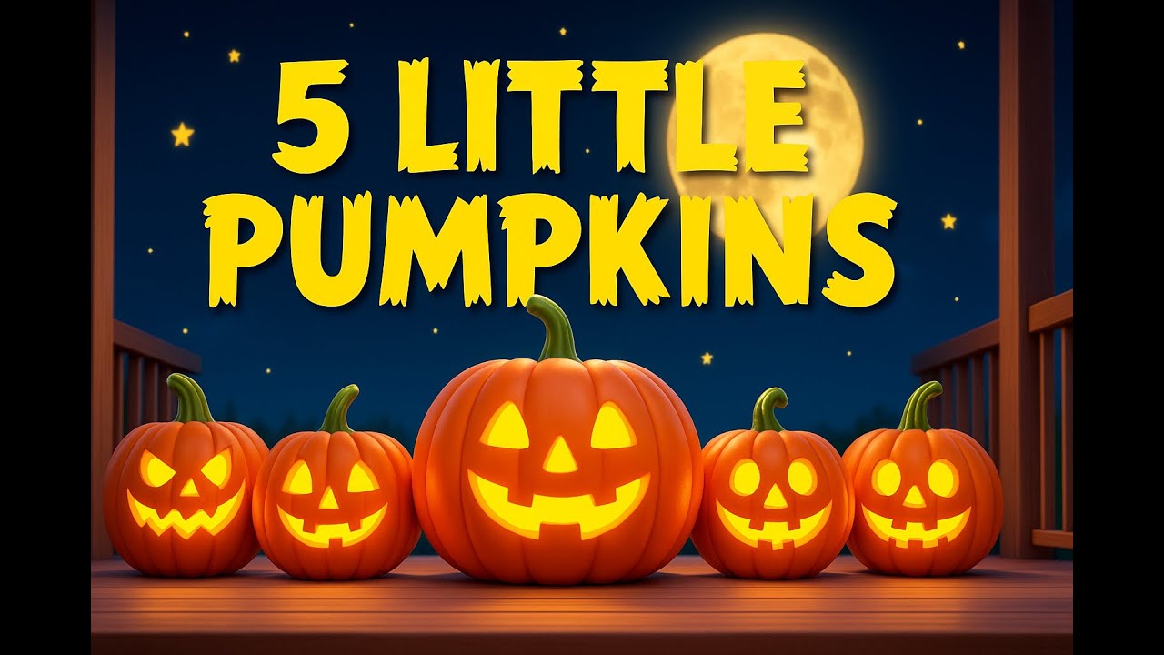 Five Little Pumpkins 🎃 | Halloween Song for Kids | Nursery Rhymes - YouTube
