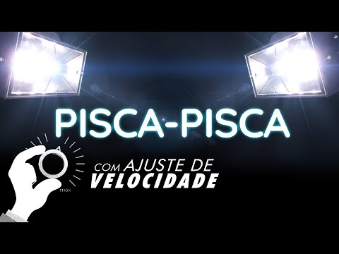 Pisca-Pisca Preto e Branco - luz de Strobo com controle de Velocidade - LOMOTIF