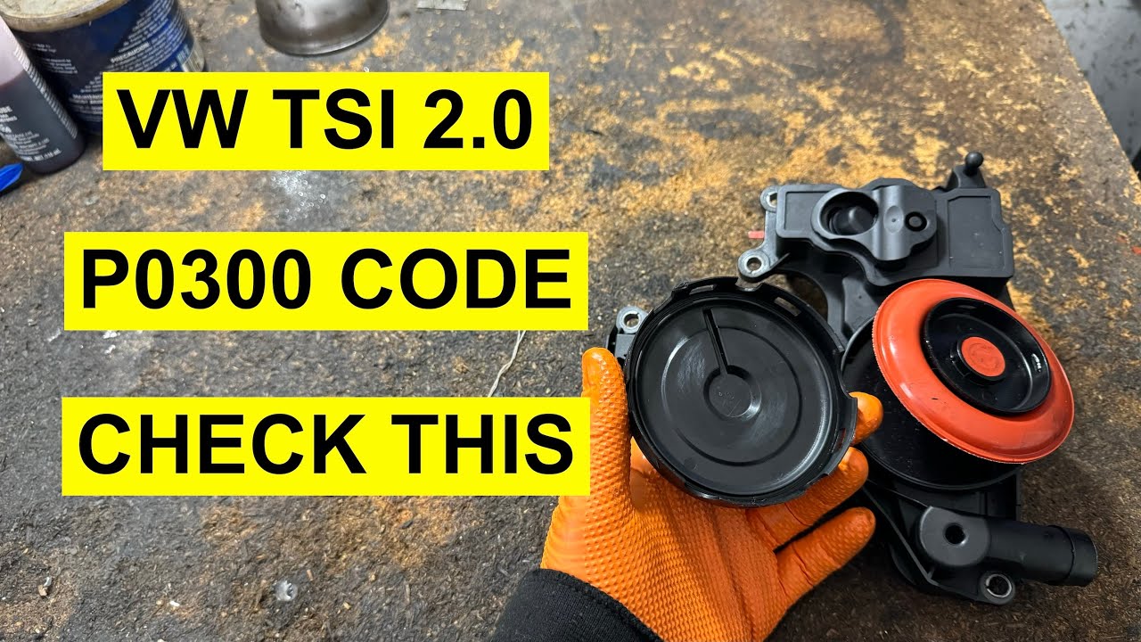 VW TSI 2.0 Common PCV Failure Resulting In P0300 Misfire Codes - YouTube