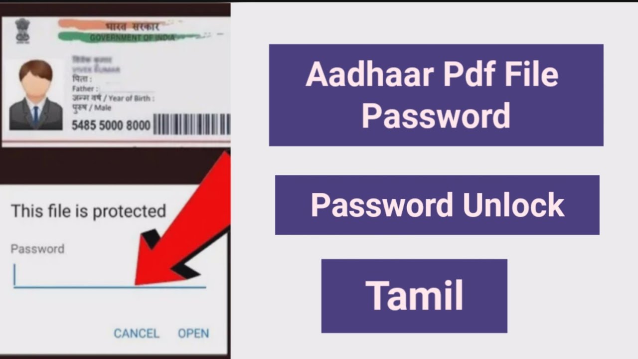 Aadhaar Card PDF Password In Tamil Aadhaar Pdf File Password How To Aadhaar Card PDF Password In Tamil Aadhaar Pdf File Password How To