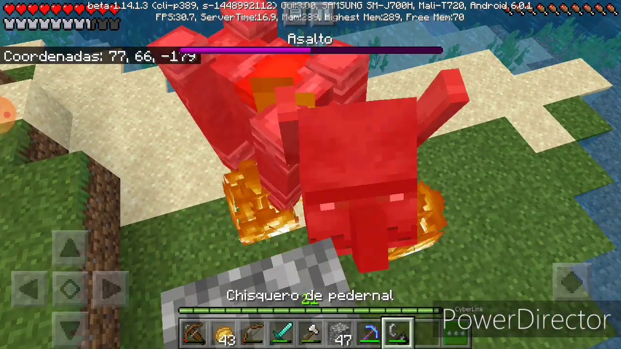 mi primera lucha contra los devastadores del minecraft *nada epico ...