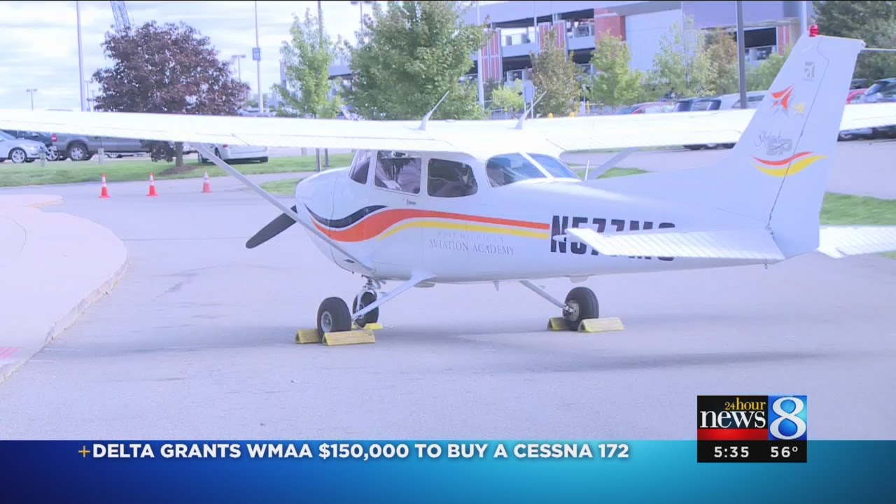 Delta grants WMAA $15,000 to by a Cessna - YouTube