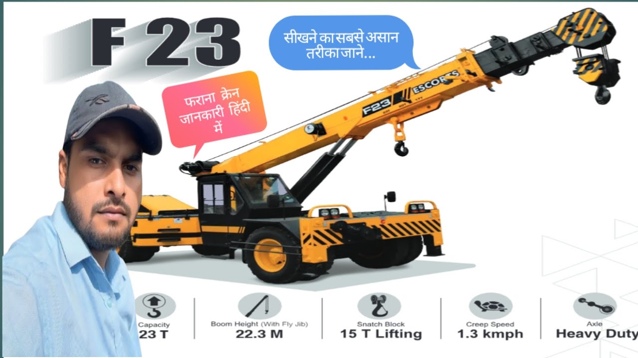 Farana Crane 23 Ton Escort F23 New Model पुरा जानकारी हिन्दी में जाने ...