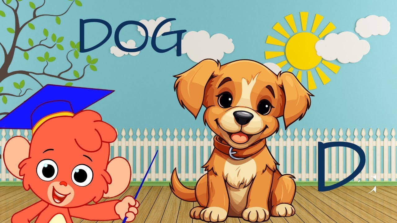 Phonics Letter D Song | D Is For Dog | ABC Song For Children | abc song ...
