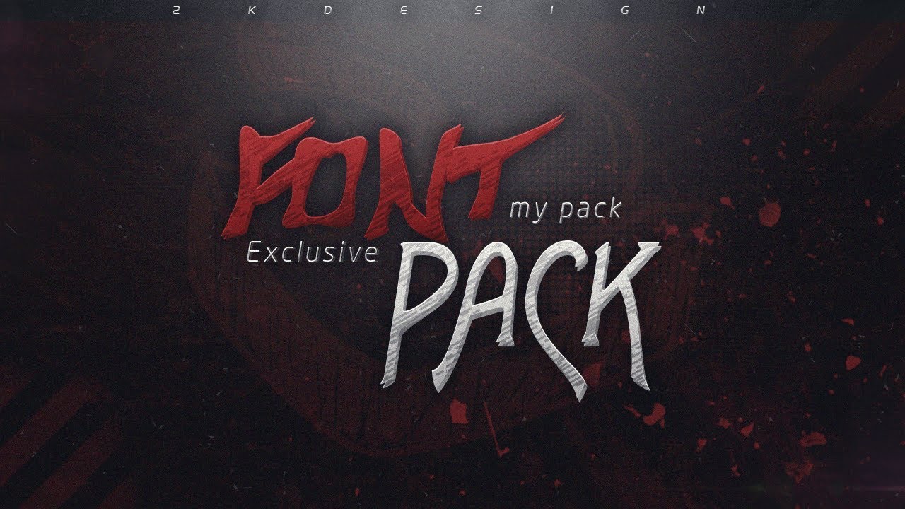 2K | Exclusive Font Pack | Free Download - YouTube