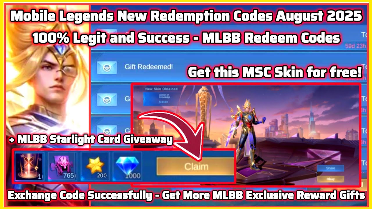 Mobile Legends Redeem Codes August 7, 2025 - Where did I get Legit MLBB ...