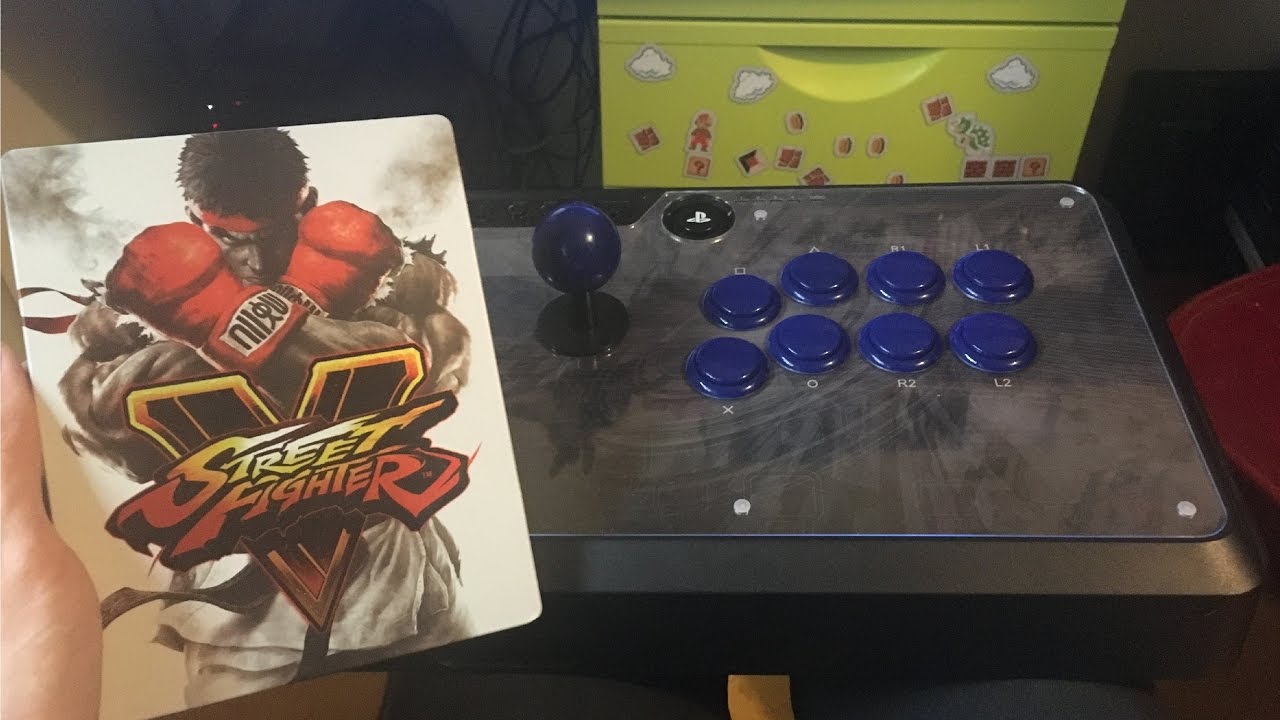 Venom Arcade Stick + Street Fighter 5 Steelbook Unboxing - YouTube