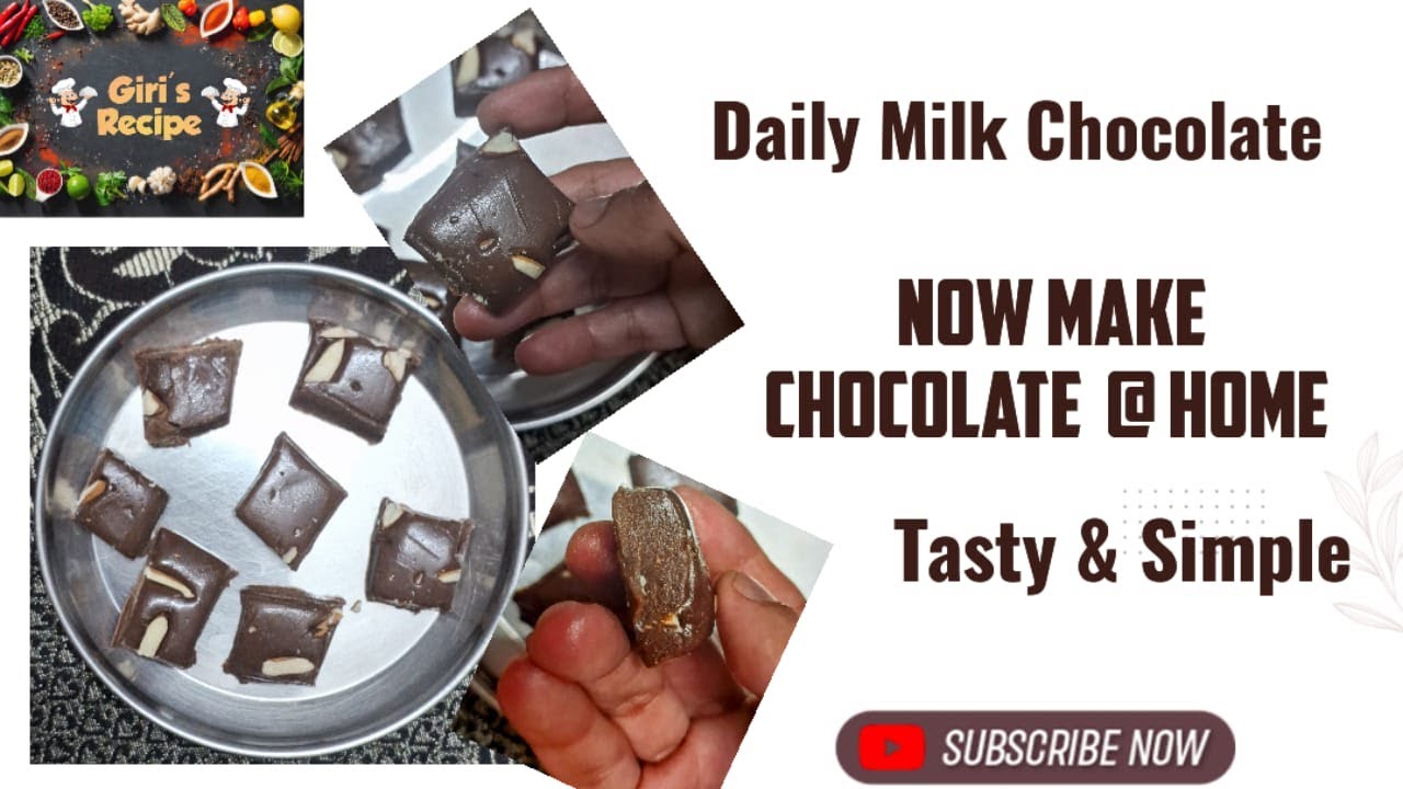 Dairy Milk Chocolate Recipe I Home made chocolate recipe - YouTube