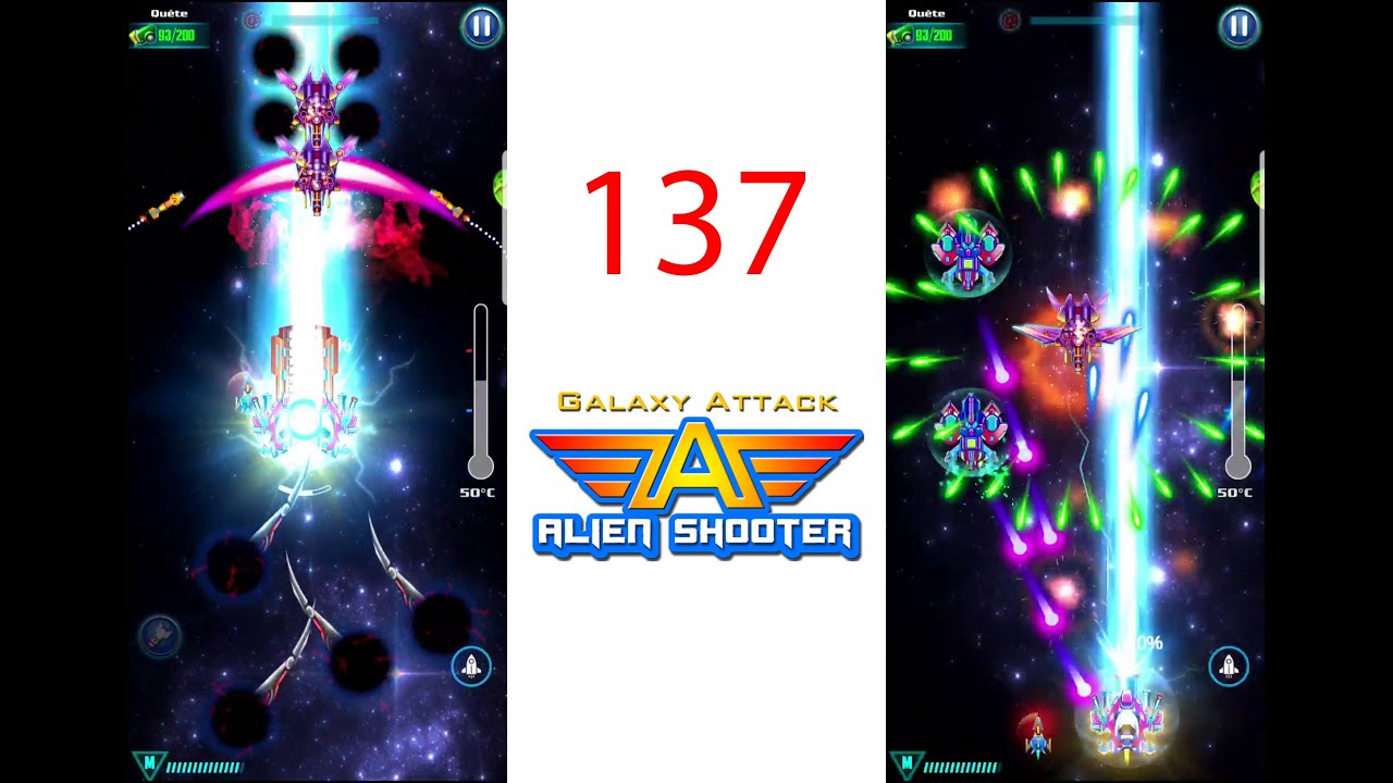 GALAXY ATTACK ALIEN SHOOTER [Level 137 WALKTHROUGH] Best Space Arcade ...