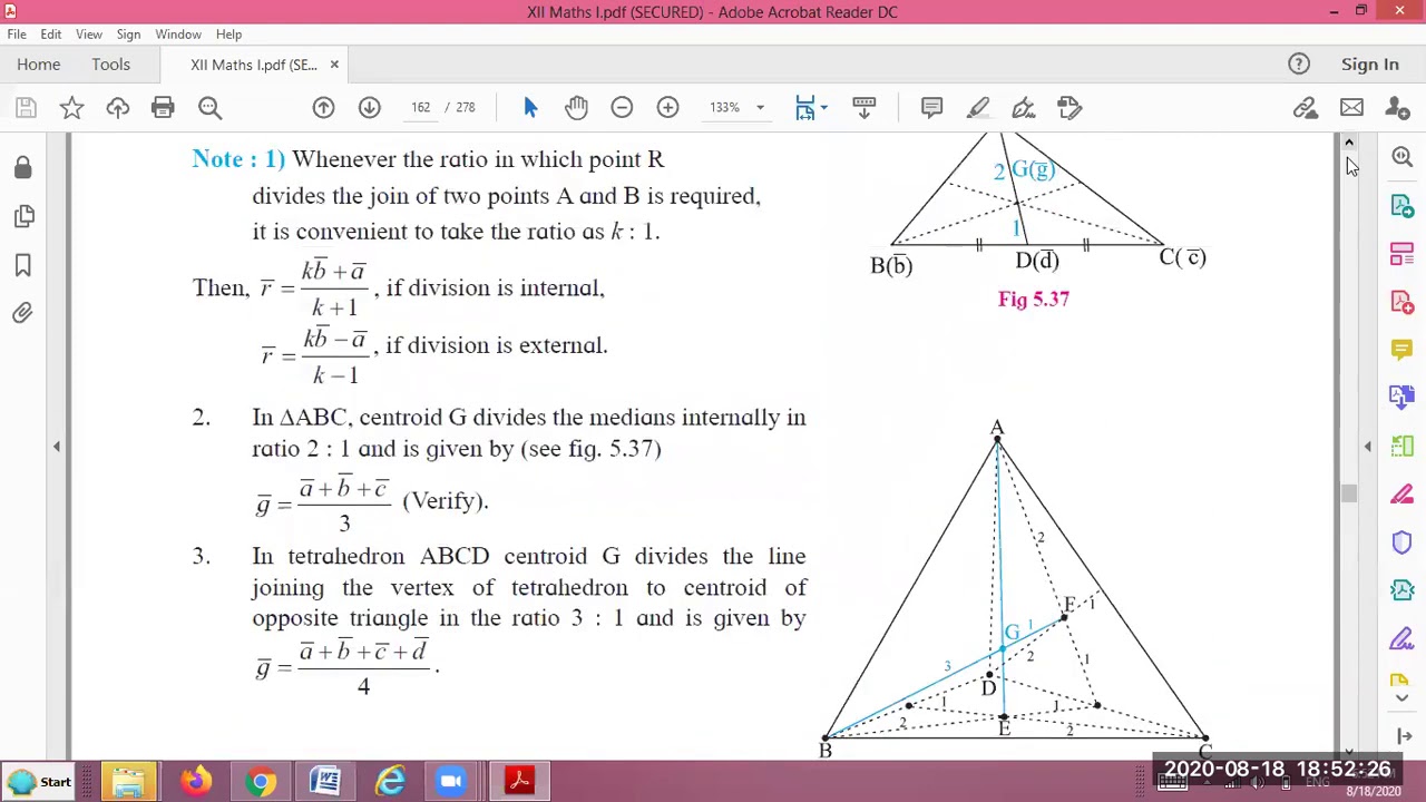Vector Section Formula, Internal, External Division, Midpoint Formula ...