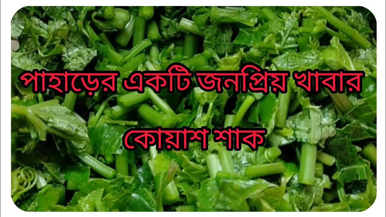 কোয়াশ শাঁক।।koyash Shak recipe in bangla - YouTube