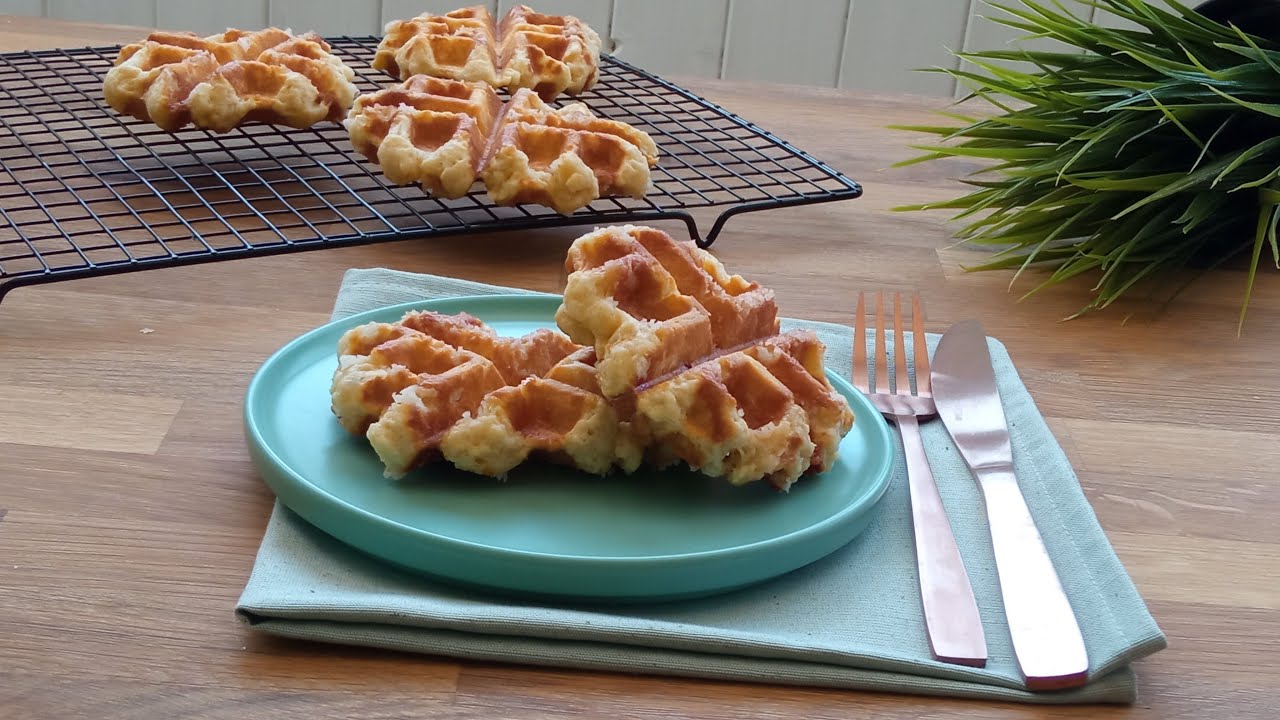 Receta de gofres Belgas. Belgian Waffles - YouTube