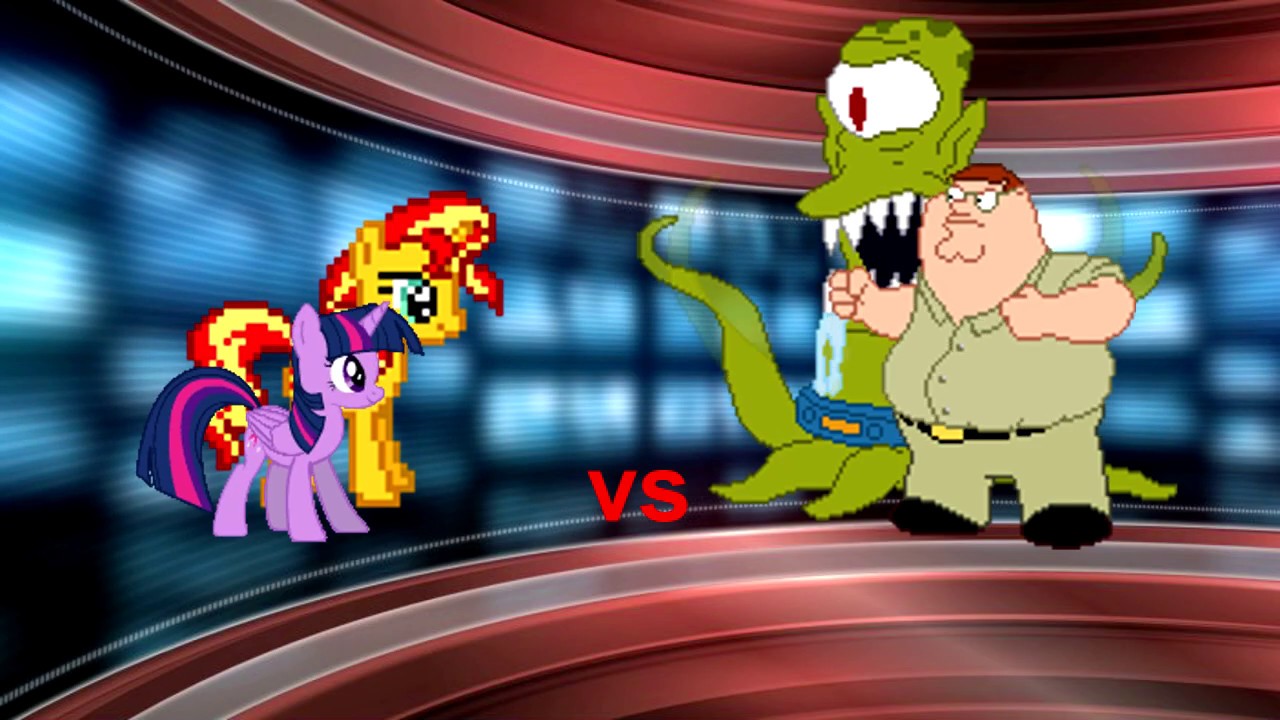 MUGEN 1.1 - Princess Twilight Sparkle, MLP Sunset Shimmer vs MVC Peter ...