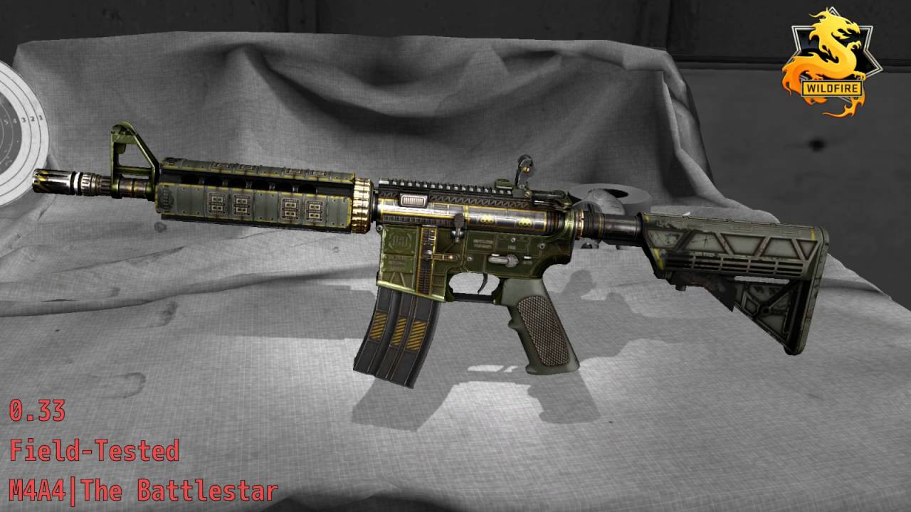 M4A4 The Battlestar Wear/Float - YouTube