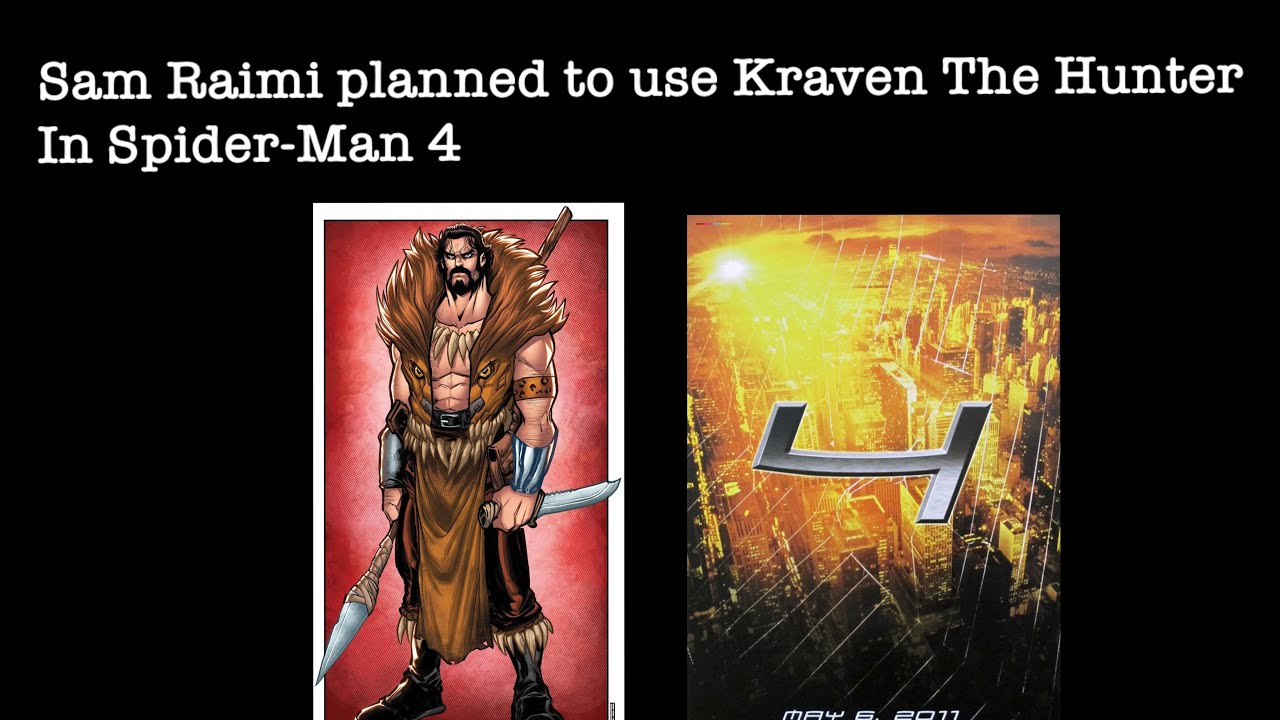 Sam Raimi planned to use Kraven in Spider Man 4 - YouTube
