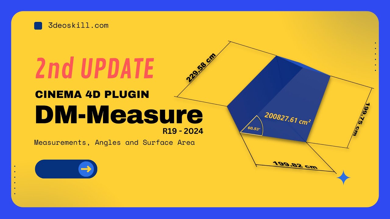 Cinema 4D Plugin - DM Measure 2023.2 Update - Render Measurements and ...