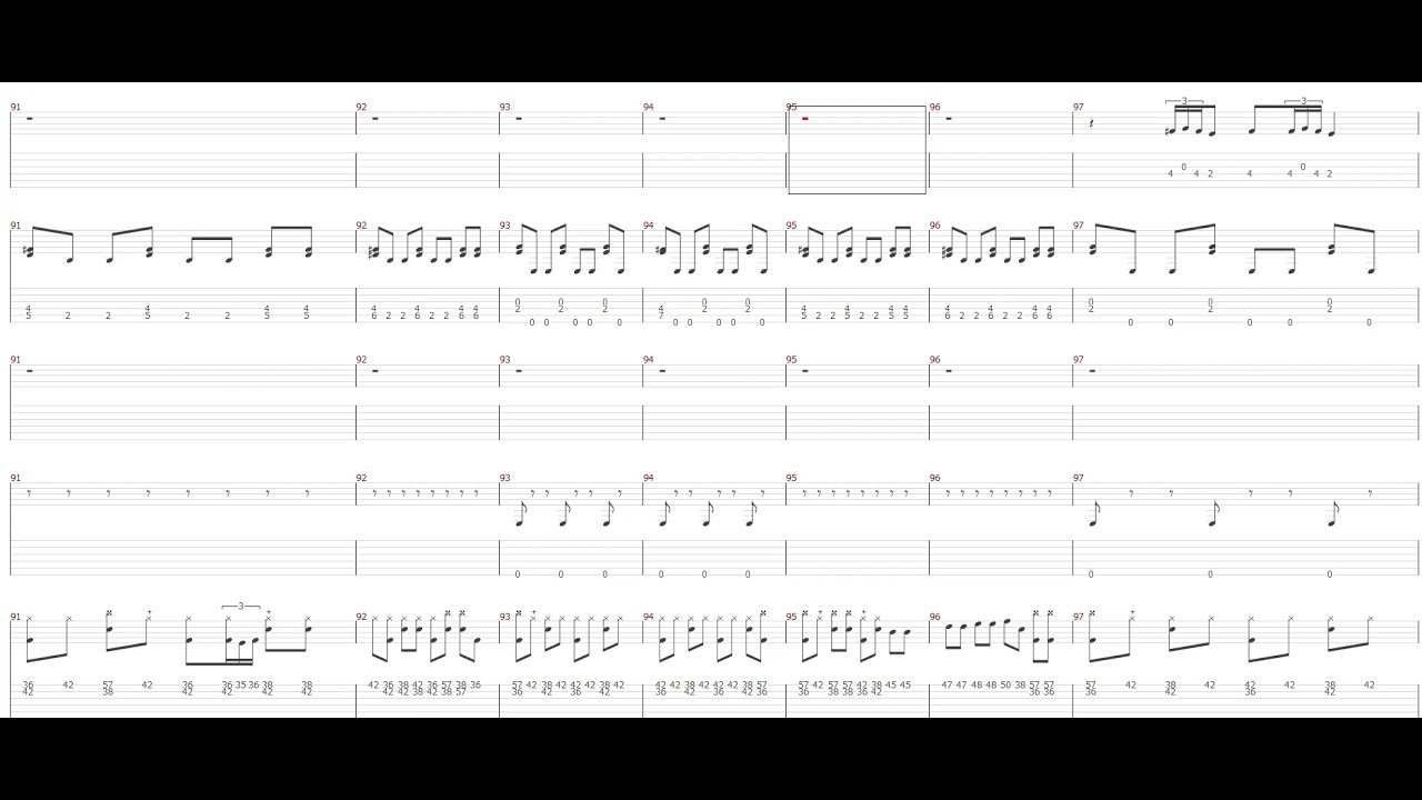 Metallica Orion Tablature For On Screen Guitar - YouTube