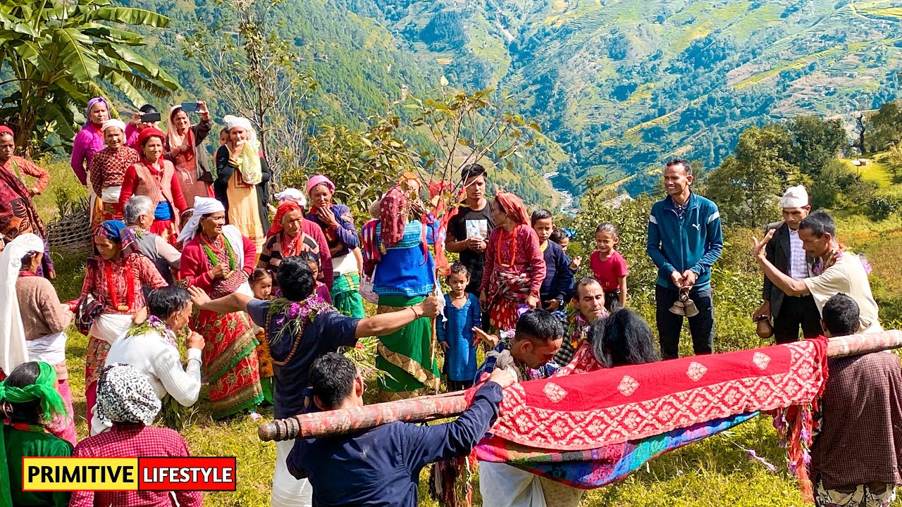 Nepali Culture Dhami Nach ||Culture Dhami Nach Rural Village Nepal ...