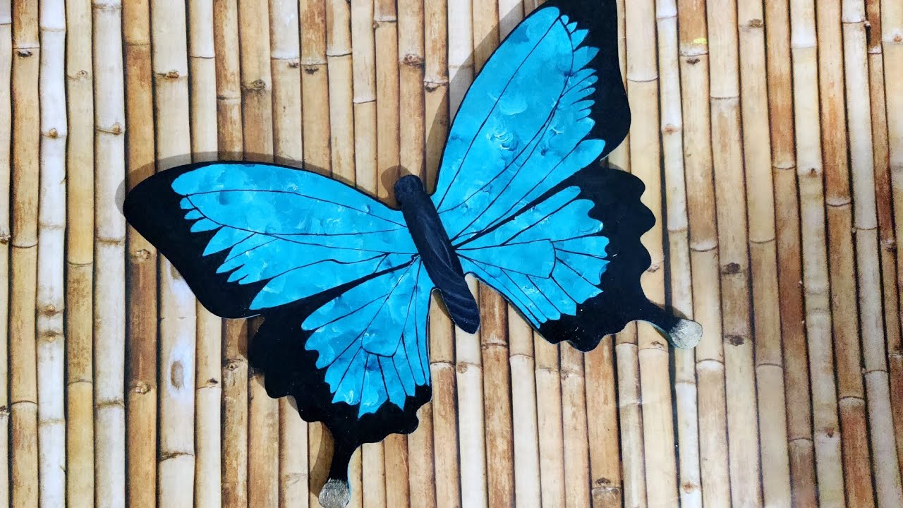 Butterfly painting//how to paint a butterfly//easy acrylic painting ...