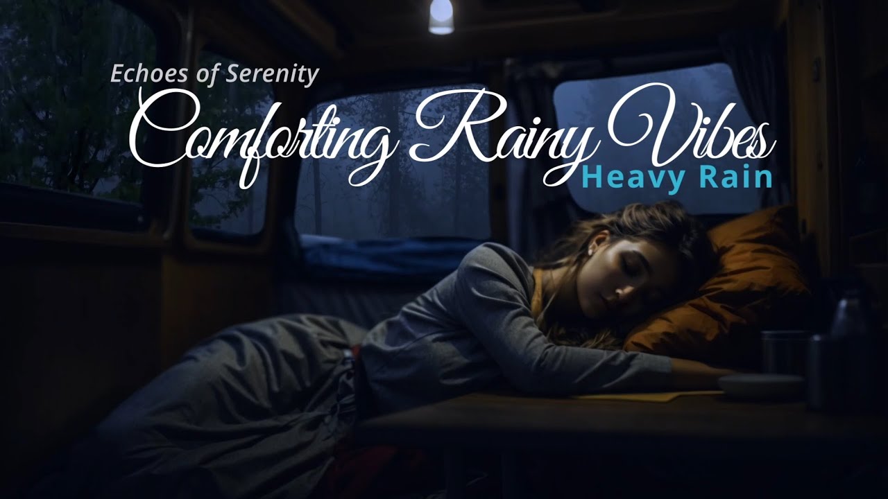 Comforting Rainy Vibes | Indoor Nature Sounds | Heavy Rain Relaxation ...