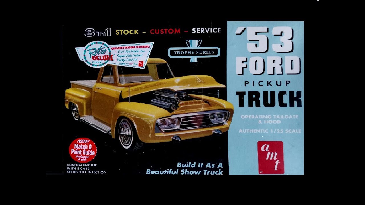 AMT 53 Ford pickup. Lets build it. Part 1 - YouTube