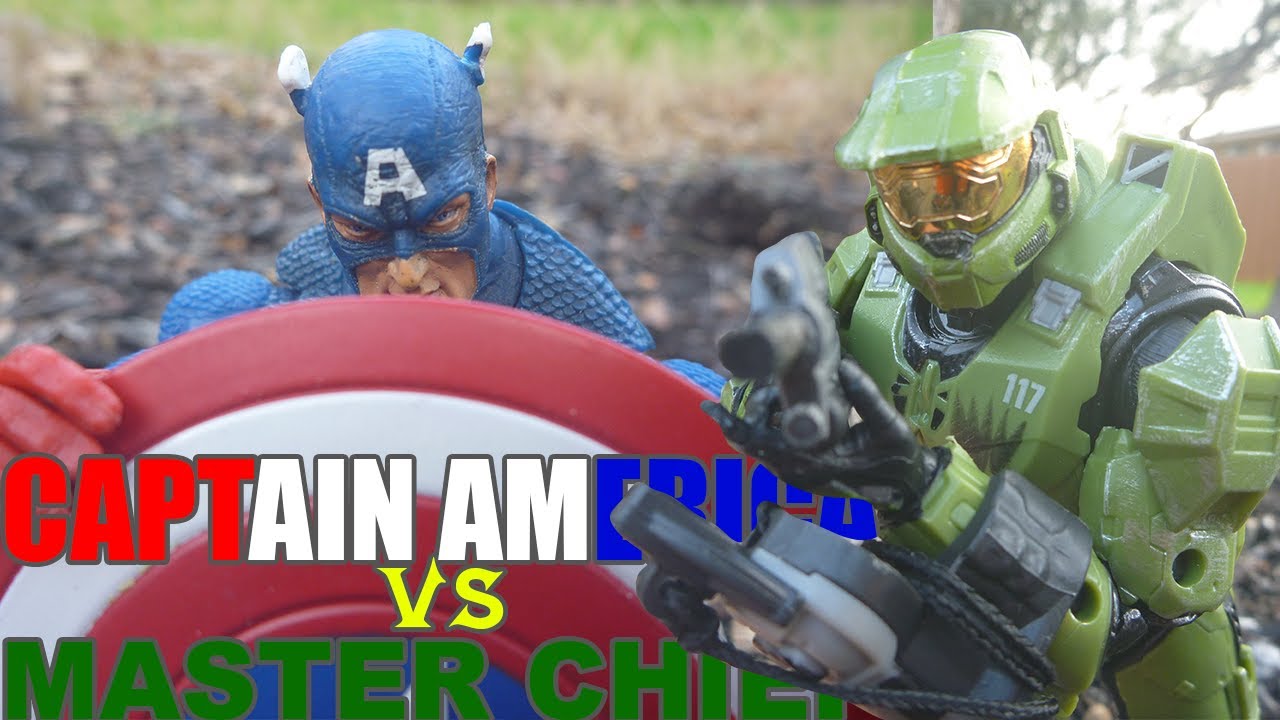 Captain America vs Master Chief (Stop-Motion) 10 Year Anniversary ...