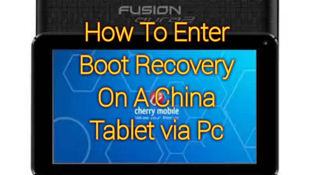 China Tablet Recovery Boot via Pc - YouTube