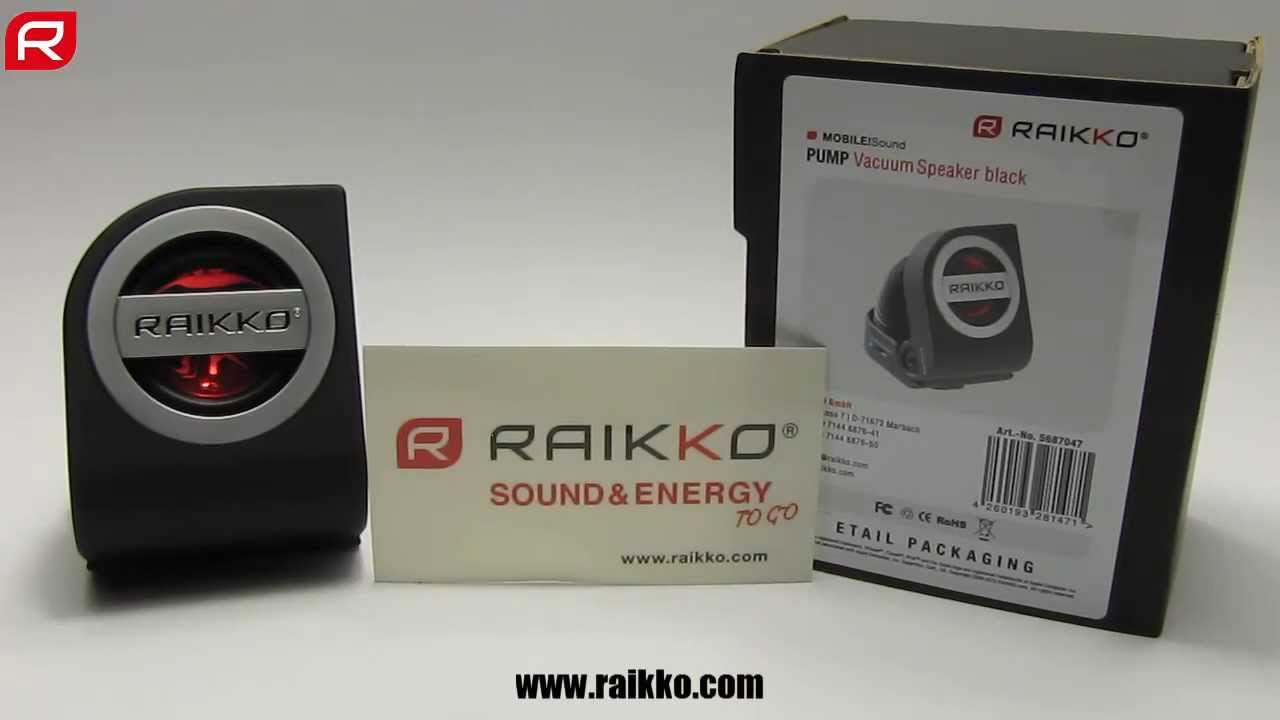 RAIKKO® PUMP Vacuum Speaker (Gadget Test) - YouTube