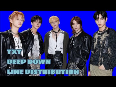 TXT - DEEP DOWN | Line Distribution ( Vertical Video ) #txt #freefall # ...