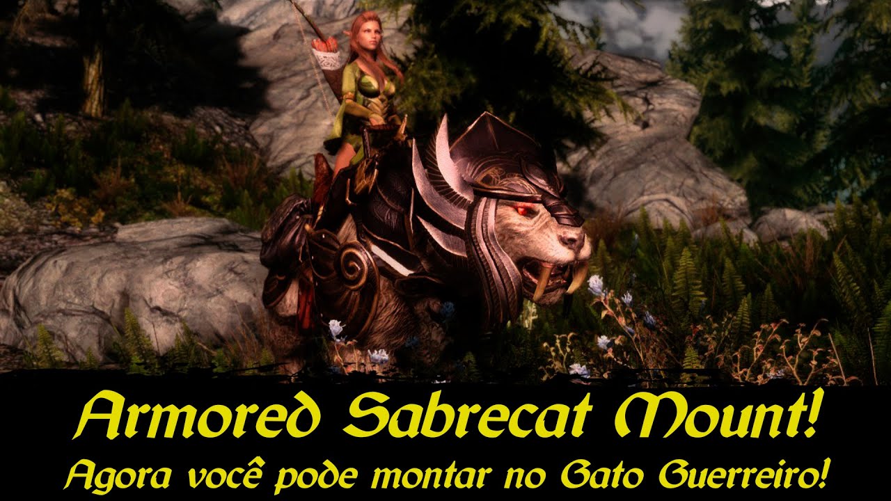 Mods de Skyrim - Um tigre de armadura no estilo Gato Guerreiro ...