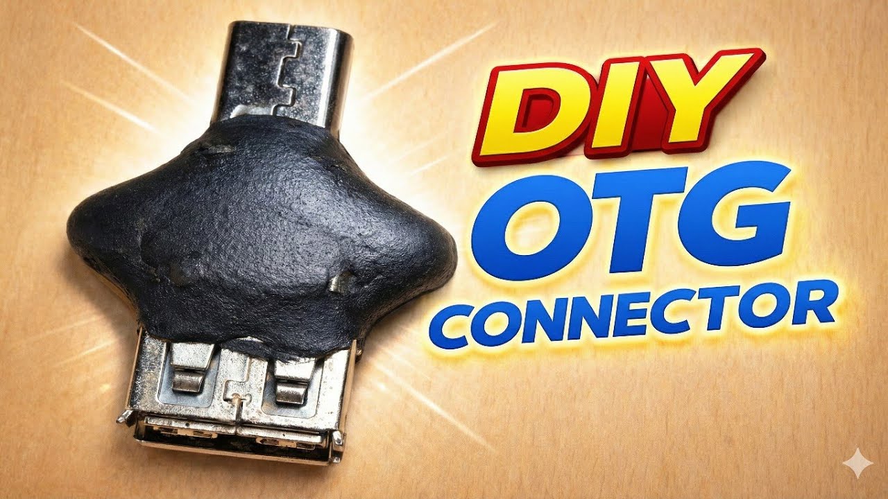 DIY OTG Connector at Home | Universal Android OTG (Micro USB / Type-C ...