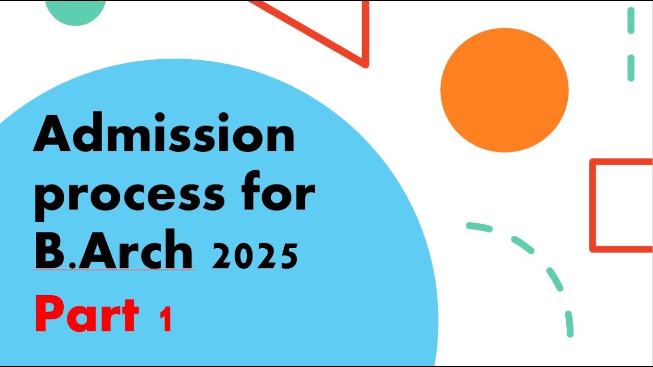 5 Secrets to CRUSHING the B.Arch Admission Process in 2025 - YouTube