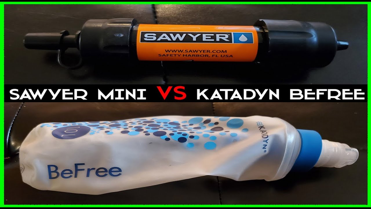 Sawyer Mini VS Katadyn BeFree water filters - YouTube
