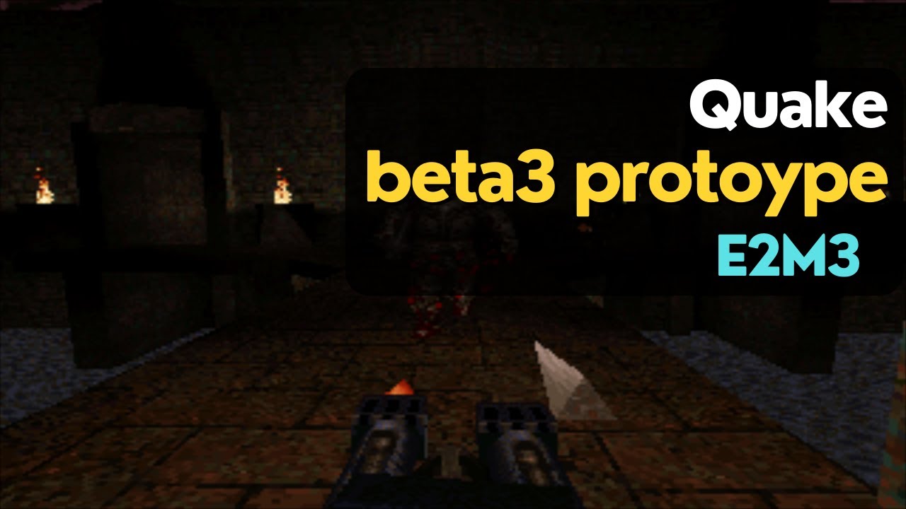 Quake beta3 prototype - E2M3: The Crypt of Decay walkthrough - YouTube