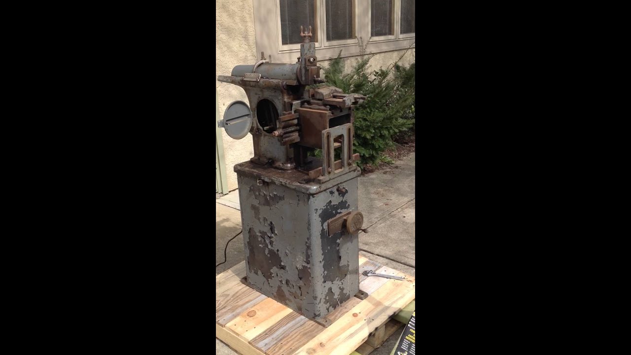 Logan 8 inch shaper (for sale) - YouTube