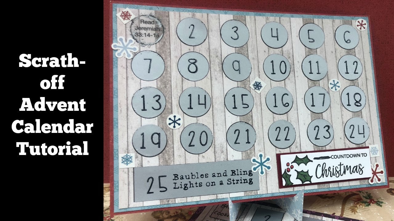 Scratch Off Advent 5x7 Card Size - YouTube
