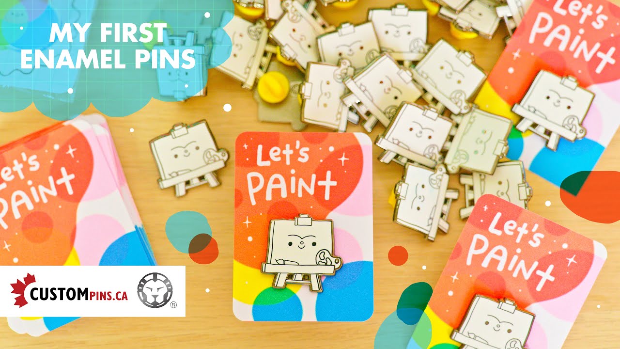 how i made my first enamel pins 🎨 - YouTube