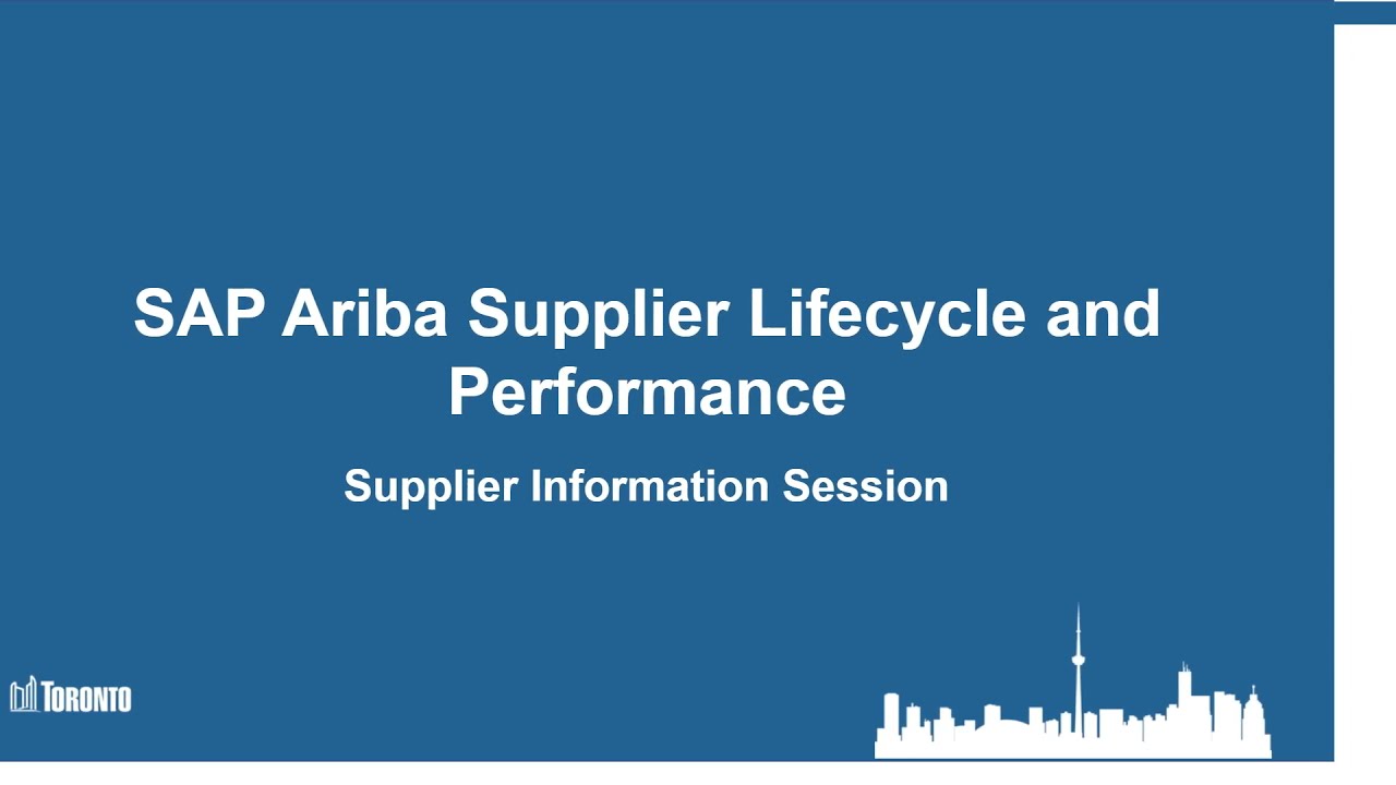 PMMD & SAP Ariba - SLP Information Session - YouTube