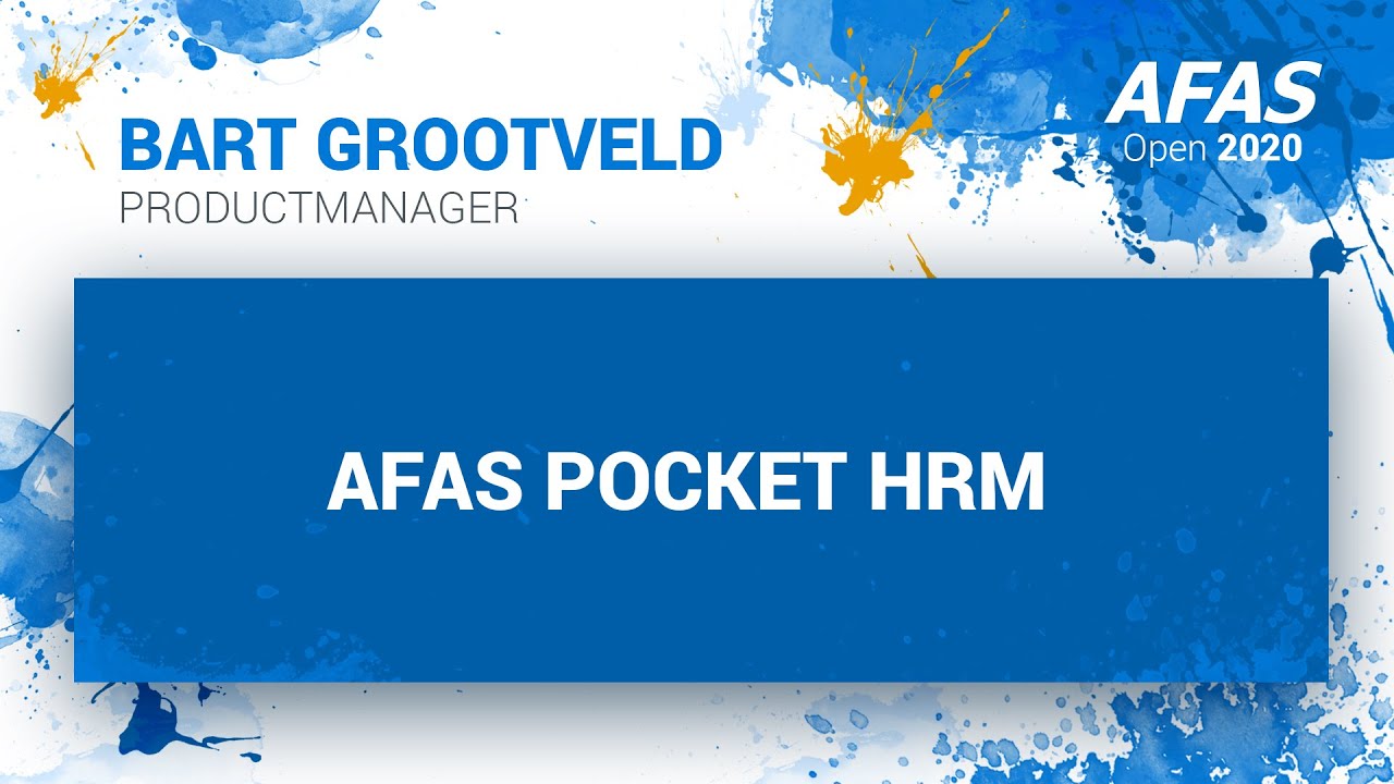 AFAS Open 2020 - AFAS Pocket HRM - YouTube
