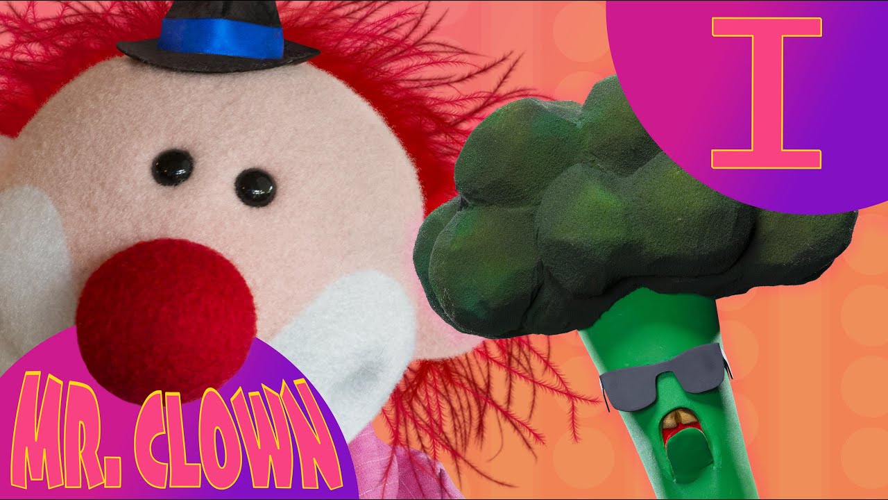 Mr. Clown and Broc learn the LETTER "I" with special guest! - YouTube