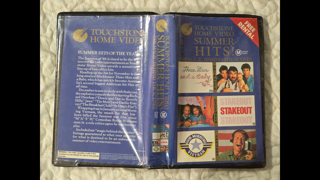 Touchstone Summer Hits! Behind the Scenes Full Australian VHSRIP ...