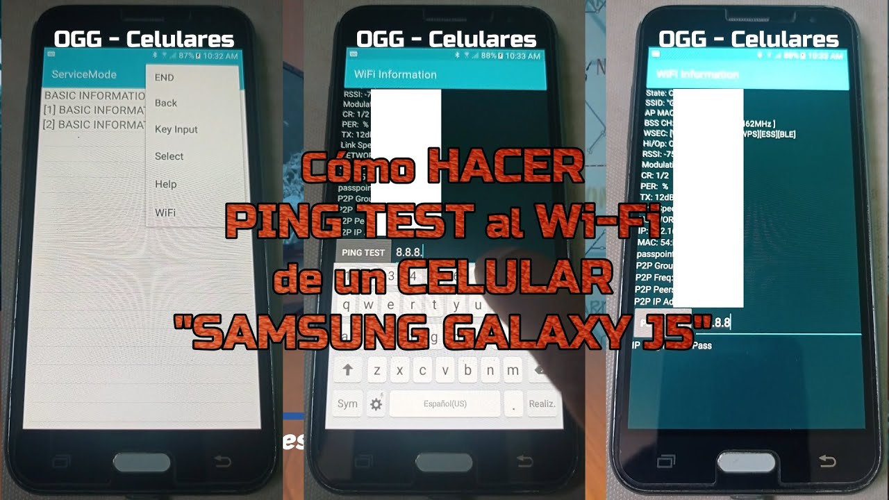 Cómo hacer ping test al Wi-Fi de un celular Samsung Galaxy J5 - YouTube