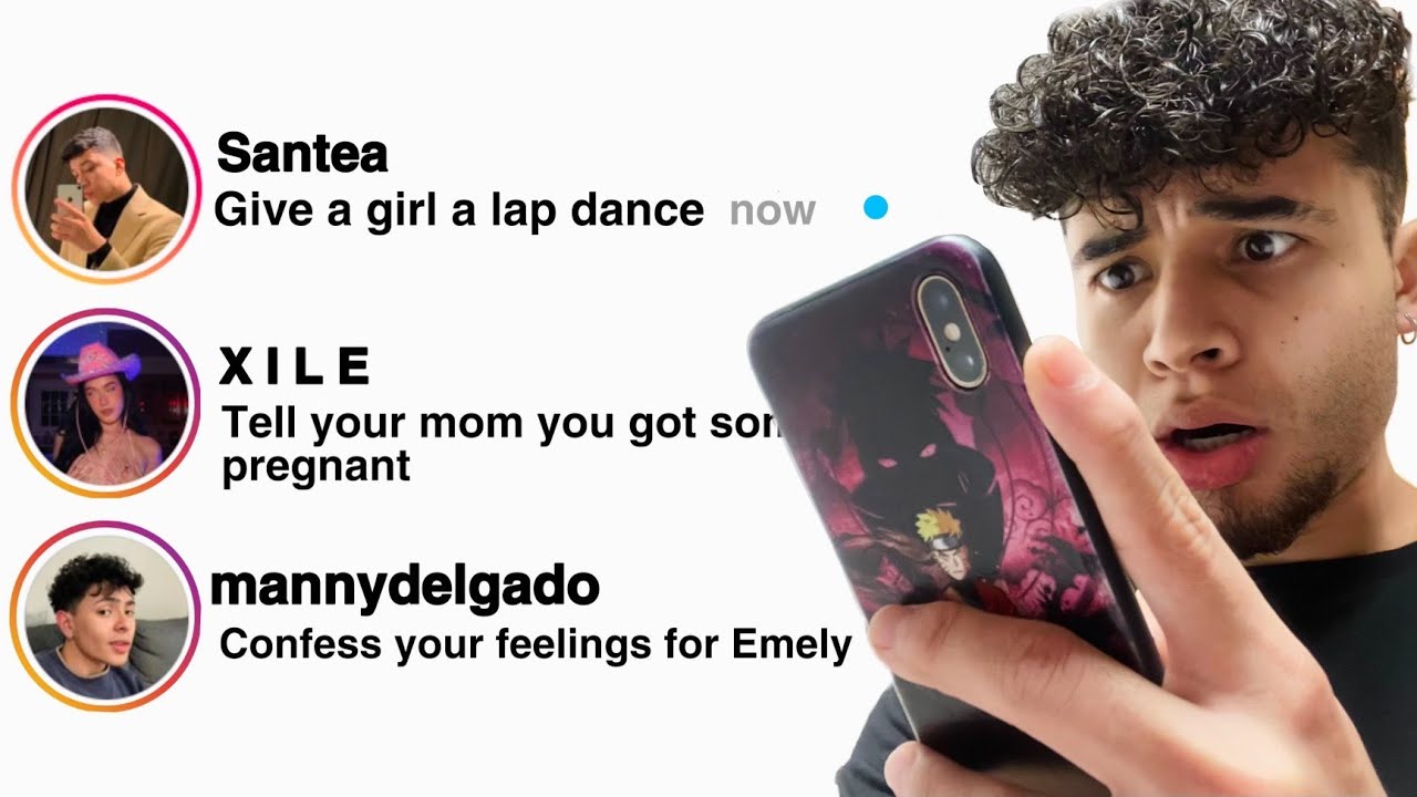 DMing 100 Influencers Asking For A Dare (crazy responses) - YouTube