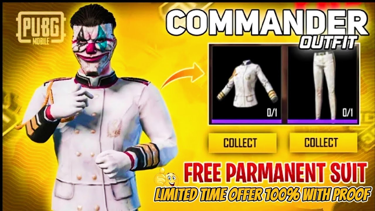 Get Free White Commander Set | PUBGM NEW EVENT | PUBGM 2.0 UPDATE - YouTube