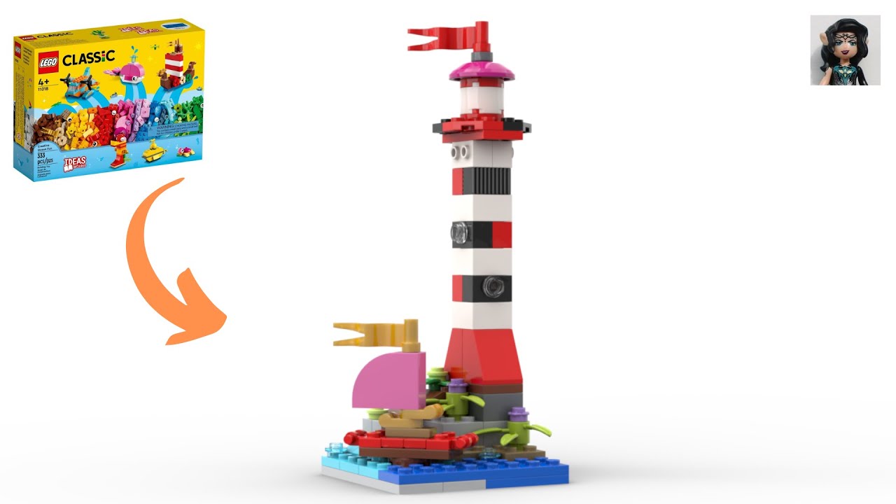 LIGHTHOUSE Lego classic 11018 ideas How to build - YouTube