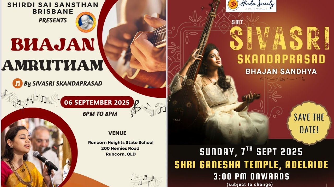 Sivasri Skandaprasad | September 2025 | Australia tour promo video ...