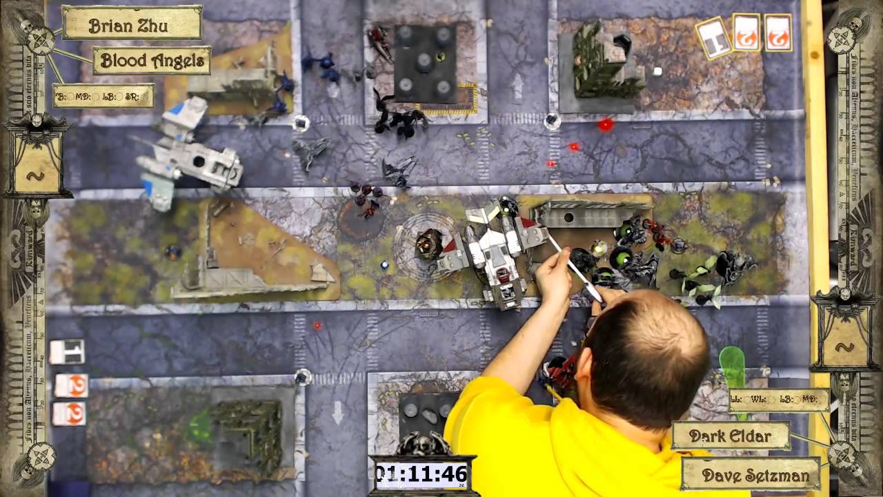 TSG Gamecast 7.36: Dark Eldar (Dave) vs Blood Angels (Brian) - YouTube